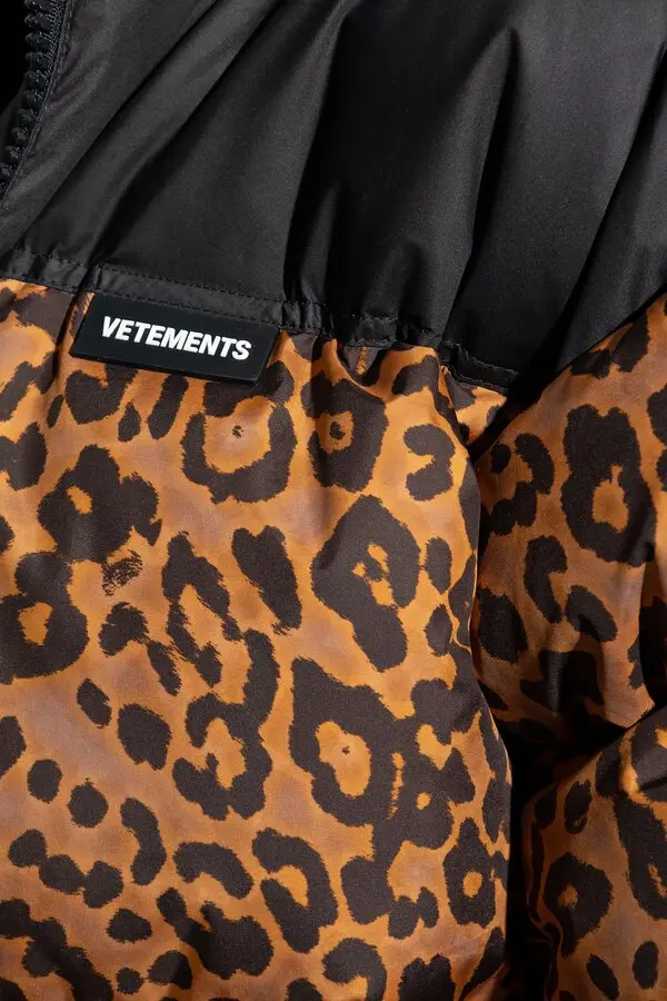 Vetements Animal Print Padded Jacket - Brown