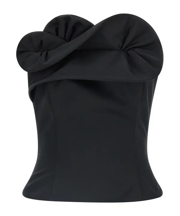 Magda Butrym Lace Corset Top - Black
