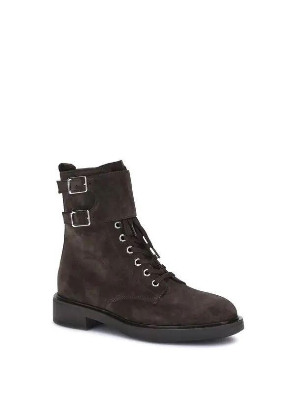 GIANVITO ROSSI Lace-up Ankle Boots - Black