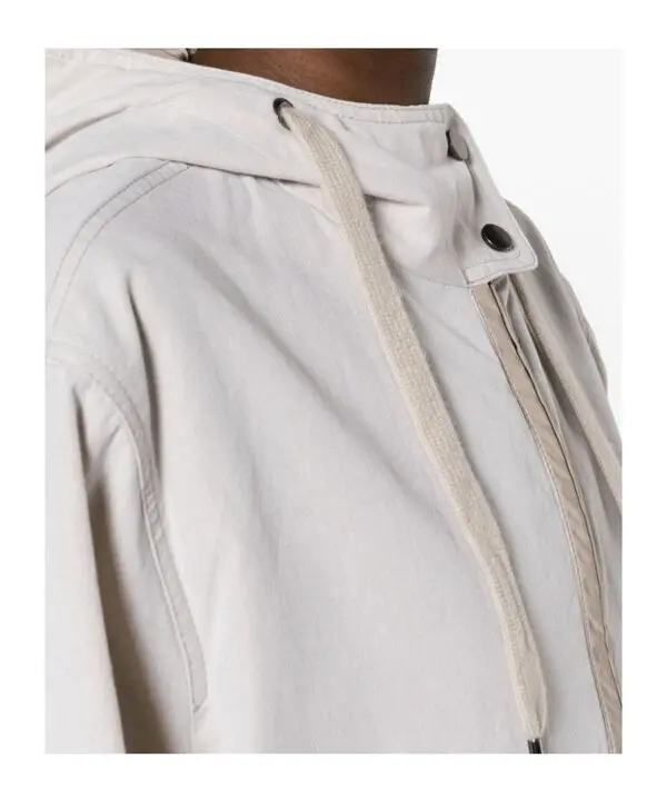Brunello Cucinelli Zip-up Drawstring Hooded Jacket