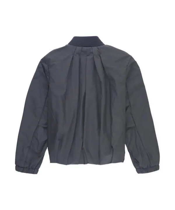 Moncler Logo Patch Zipped Bomber Jacket