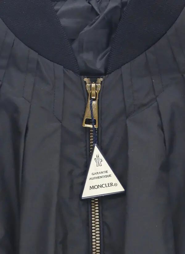 Moncler Logo Patch Zipped Bomber Jacket