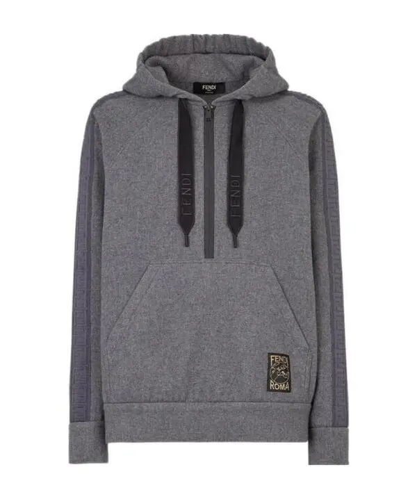 Fendi Grey Jersey Sweatshirt - Gray