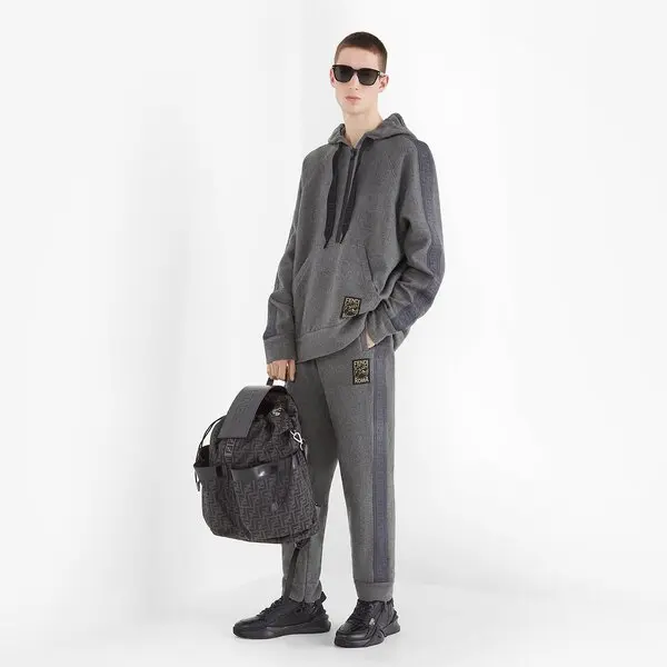 Fendi Grey Jersey Sweatshirt