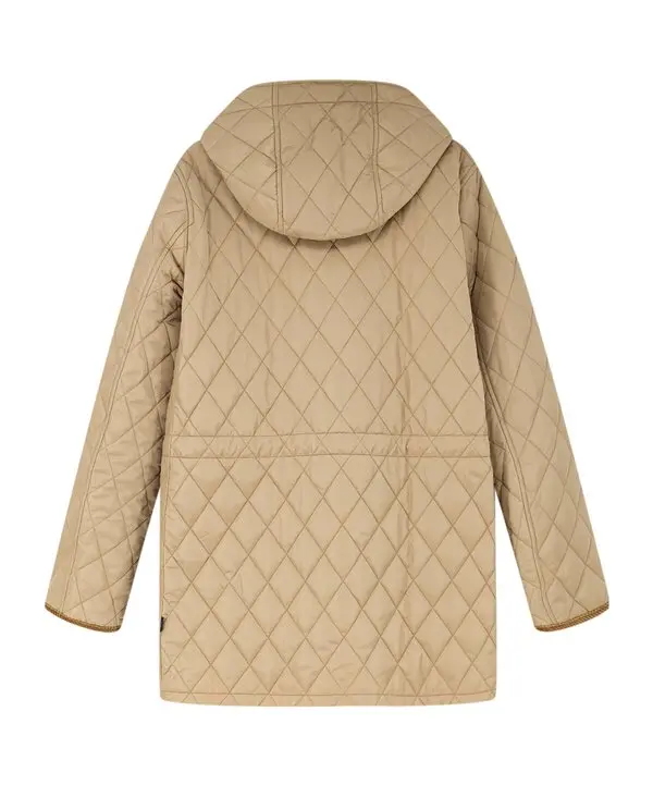 Burberry Quilted Hooded Coat