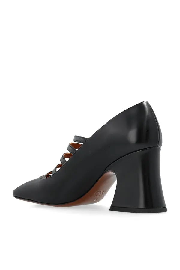 Chloé Janis Buckled High Heel Pumps