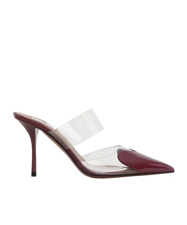 Alaïa Heart Cut Out Pumps - Red
