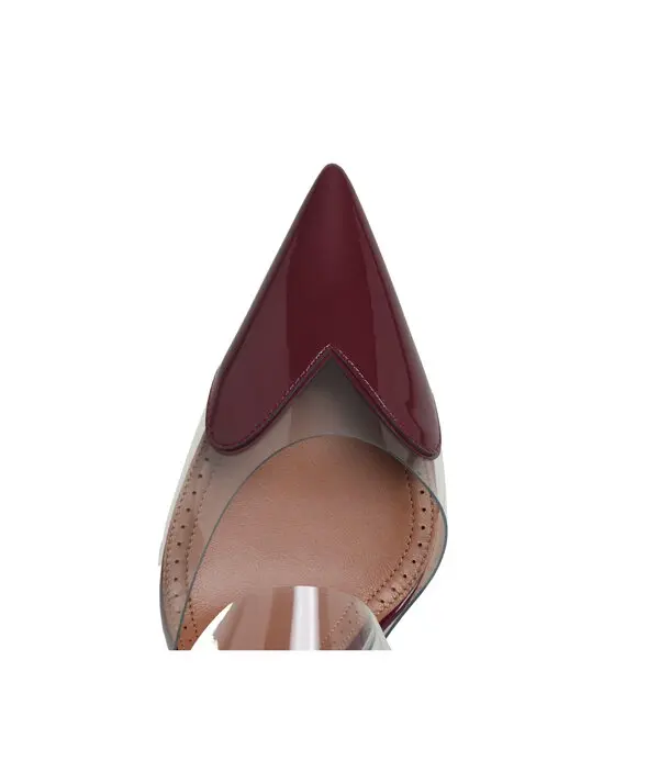Alaïa Heart Cut Out Pumps - Red