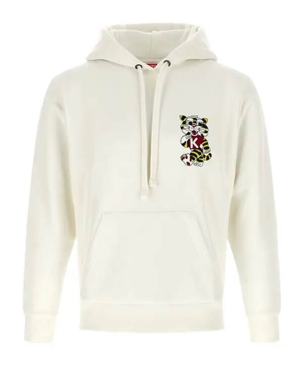 Kenzo Embroidered Tiger Hoodie - White