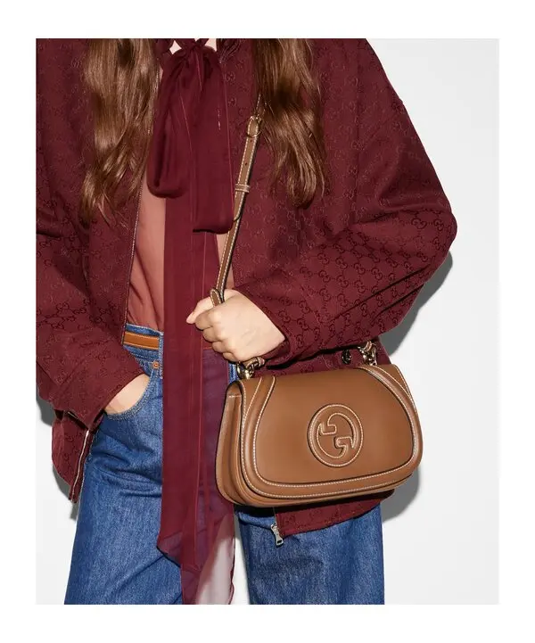 Gucci Blondie Small Top Handle Bag - Brown