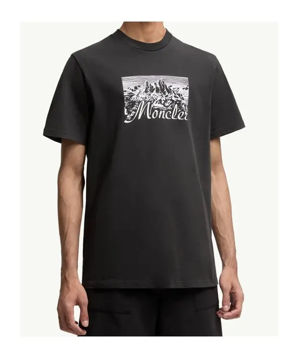 Moncler Logo Printed Crewneck T-shirt