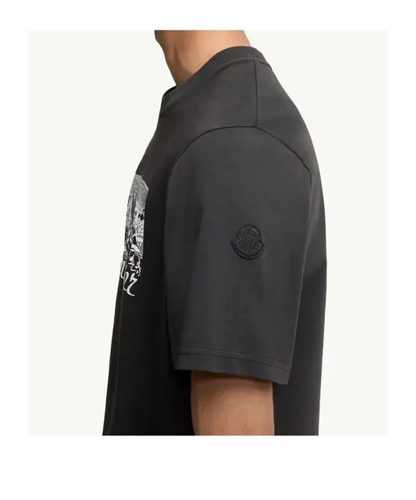 Moncler Logo Printed Crewneck T-shirt