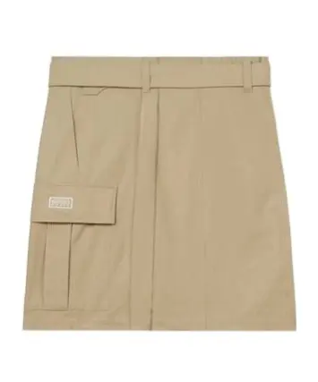 Kenzo Cargo Knee Skirt In Cotton Ripstop