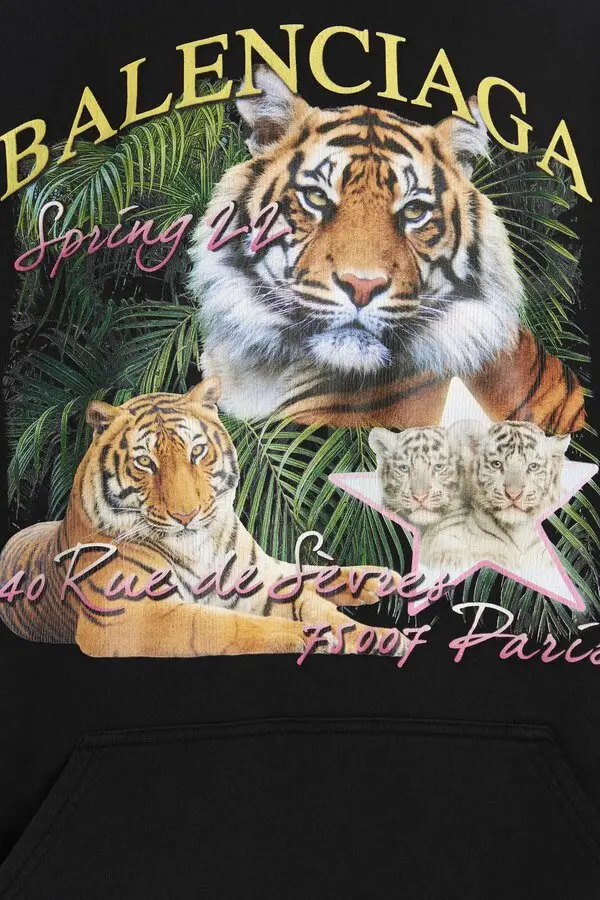 Balenciaga Tiger Graphic Hoodie