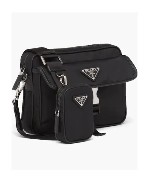 Prada Re-nylon And Saffiano Leather Shoulder Bag