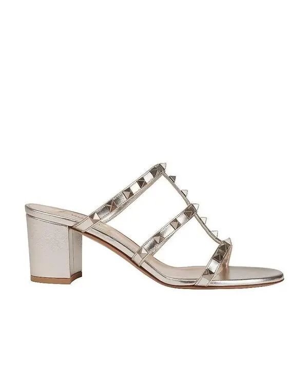 Valentino Garavani Rockstud Metallic Effect Mules