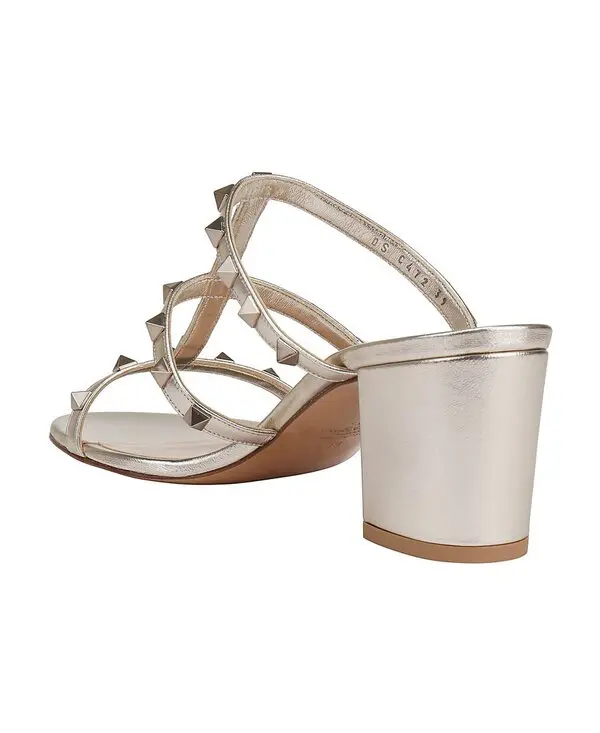 Valentino Garavani Rockstud Metallic Effect Mules