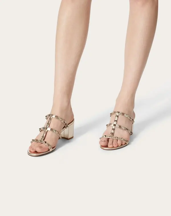 Valentino Garavani Rockstud Metallic Effect Mules