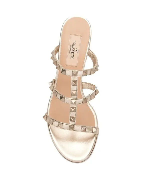 Valentino Garavani Rockstud Metallic Effect Mules