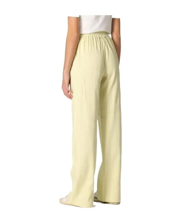 GOLDEN GOOSE Brittany Pleated Wide Leg Trousers - Nude
