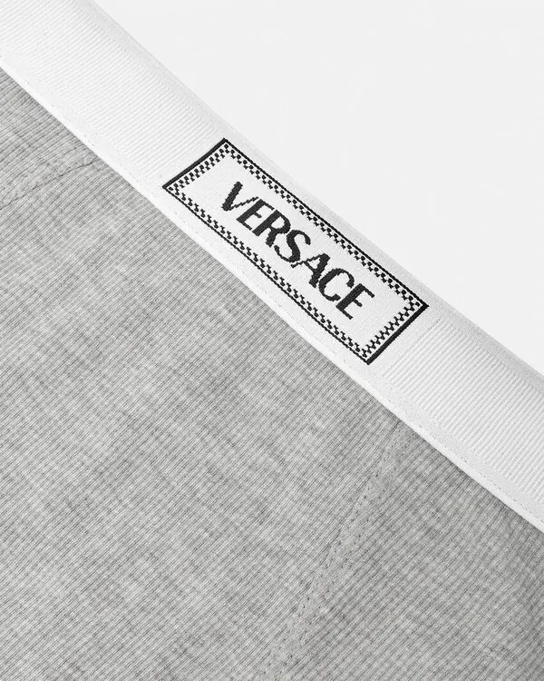 Versace High-waist Logo-waistband Briefs