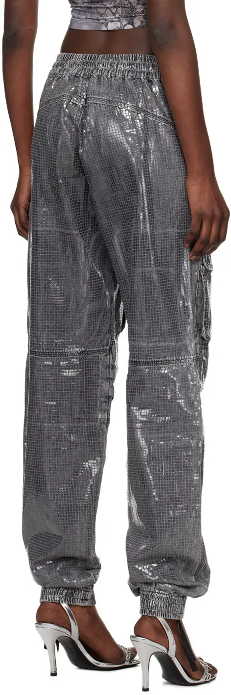 DIESEL® D-mirt Straight-leg Cargo Jeans With Oversized Tooling Pockets