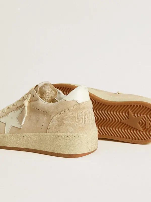 GOLDEN GOOSE Ballstar Lace-up Sneakers - Beige
