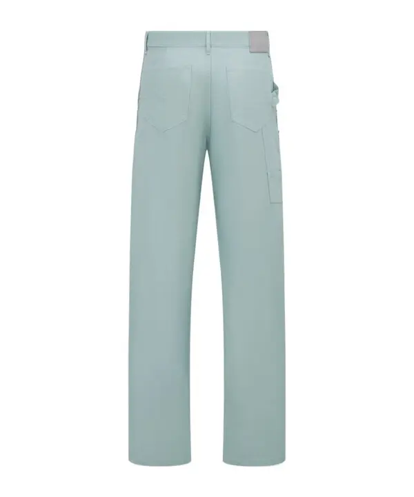Dior Straight Leg Pants With Embroidered Logo