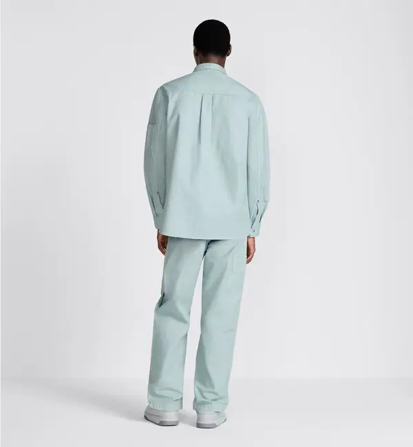 Dior Straight Leg Pants With Embroidered Logo