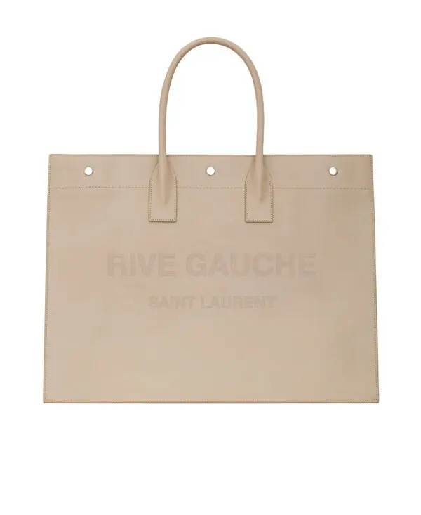 Saint Laurent Rive Gauche Large Top Handle Bag - Nude