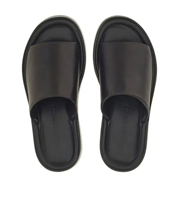 FERRAGAMO Open-toe Slides - Black