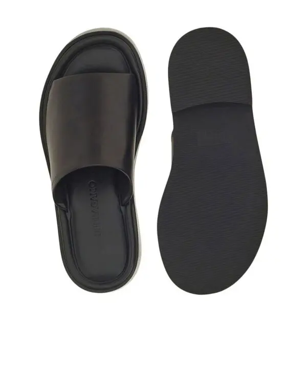 FERRAGAMO Open-toe Slides - Black