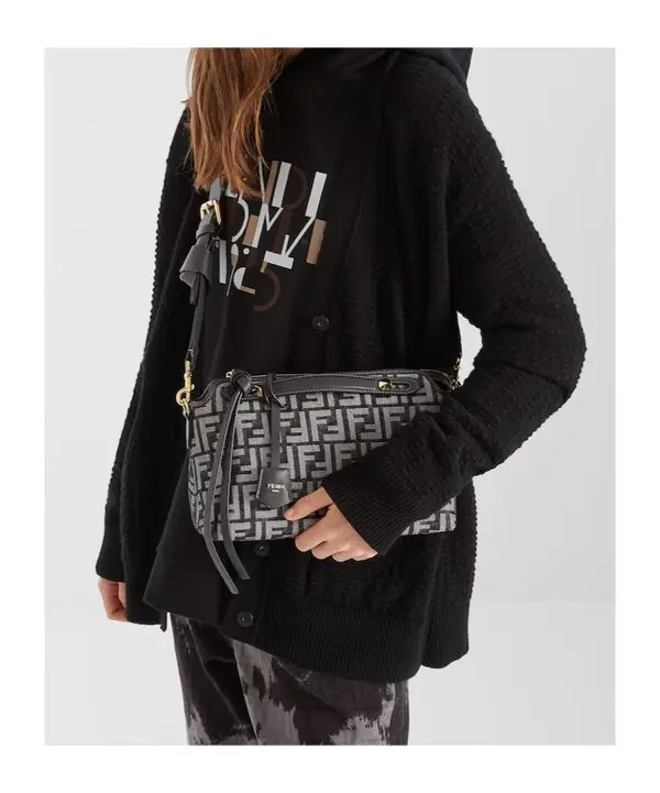 Fendi Medium The Way Soft Ff Jacquard Tote Bag