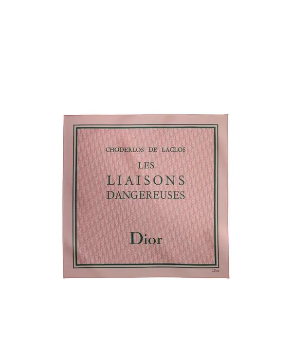 Dior Printed Square Scarf - Pink