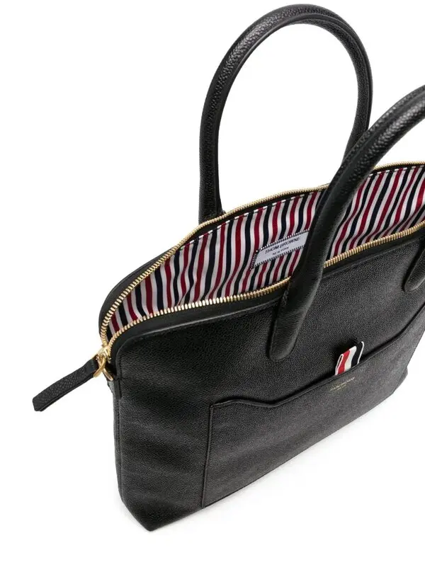 Thom Browne Laptop Bag With Logo Detail