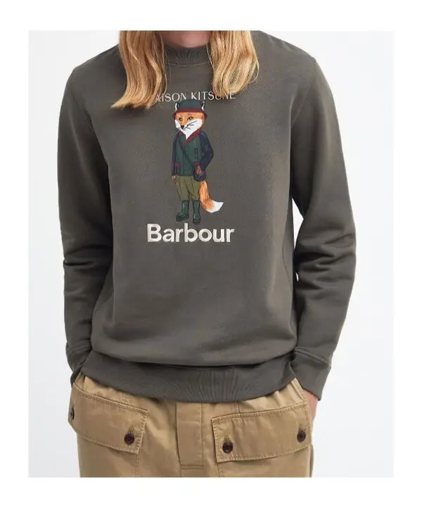 Barbour X Maison Kitsuné Fox Cotton Sweatshirt