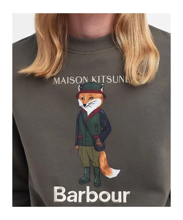 Barbour X Maison Kitsuné Fox Cotton Sweatshirt