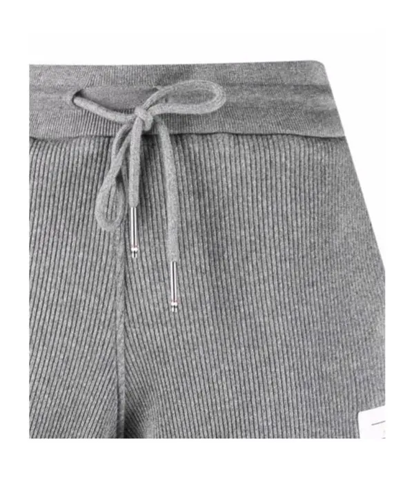Thom Browne Loopback Cotton Knitted Shorts With Contrast Stitching