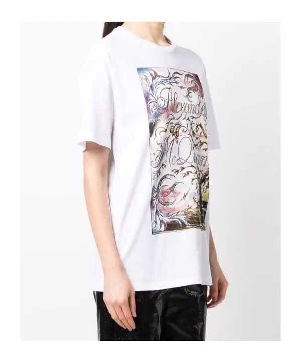 Alexander McQueen Nature Print Cotton T-shirt