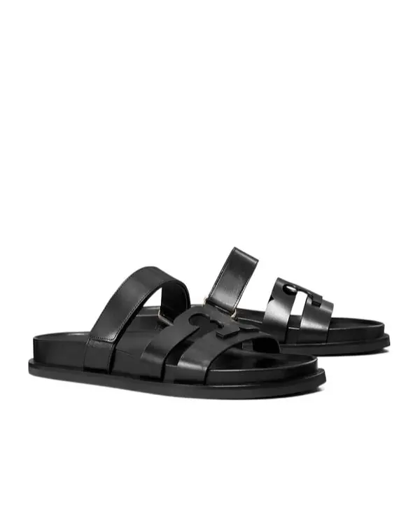 Tory Burch Ines Sport Slide Sandals - Black