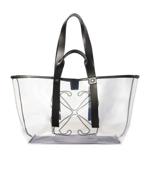 Off-White Arrows Medium Top Handle Bag - White