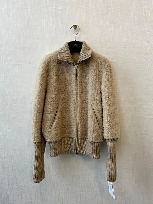 Dior Long-sleeved Cotton Jacket With Zip Closure