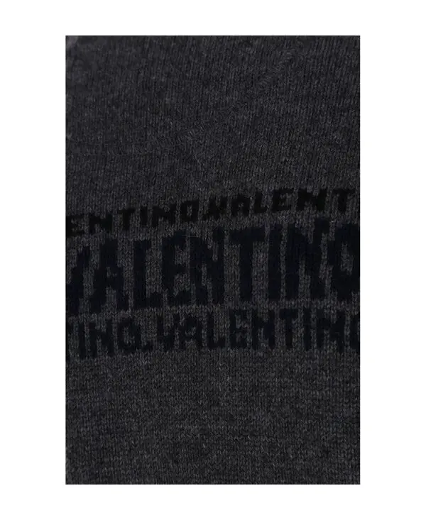 Valentino Garavani Intarsia-knit Logo Cashmere Jumper