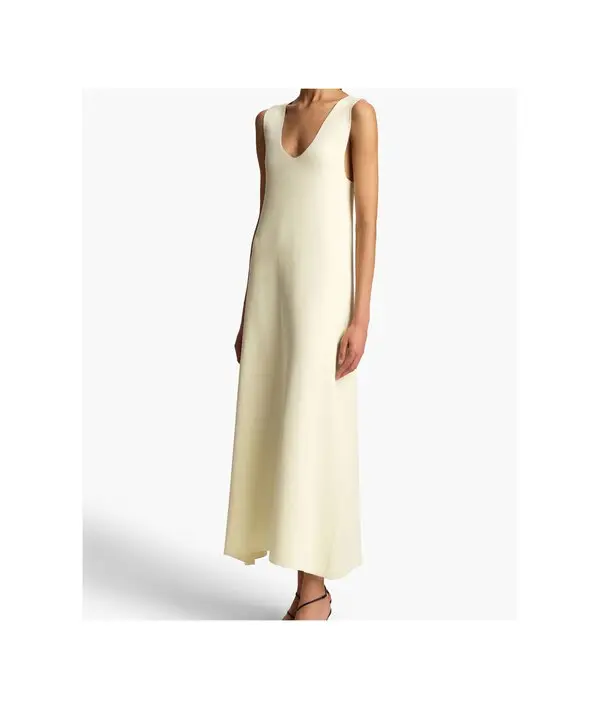 Khaite Keran V-neck Sleeveless Maxi Dress