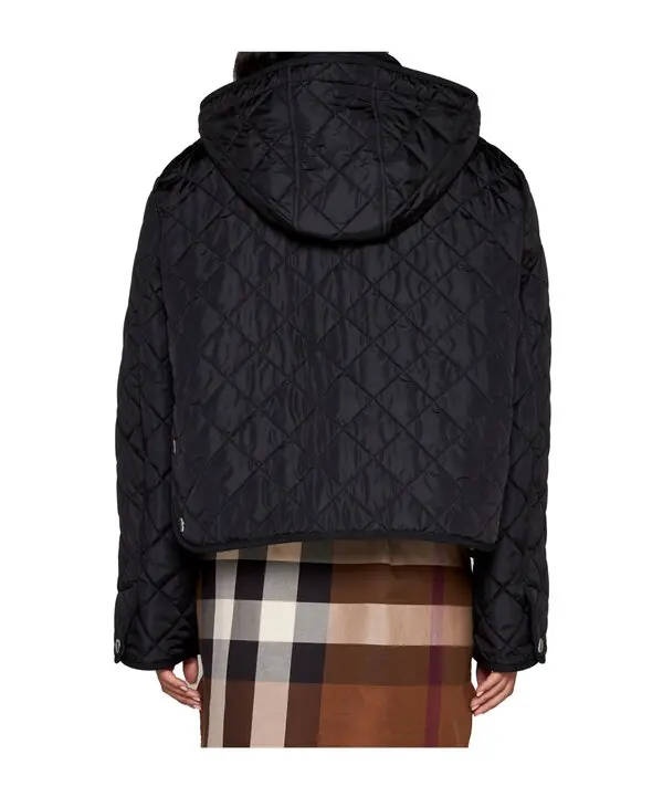 Burberry Quilted Hooded Jacket
