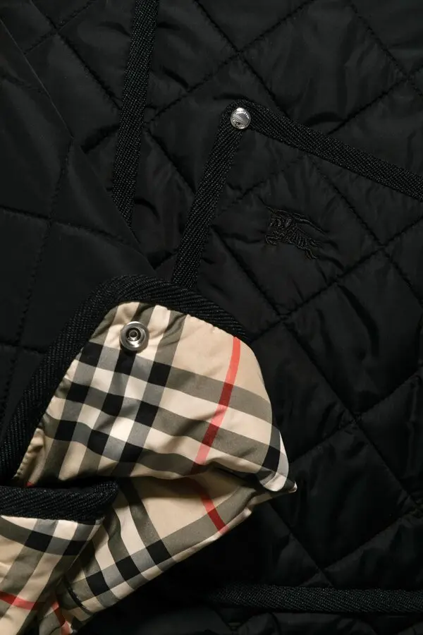 Burberry Quilted Hooded Jacket