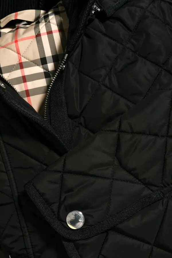 Burberry Quilted Hooded Jacket