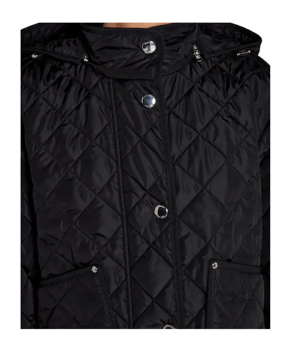 Burberry Quilted Hooded Jacket