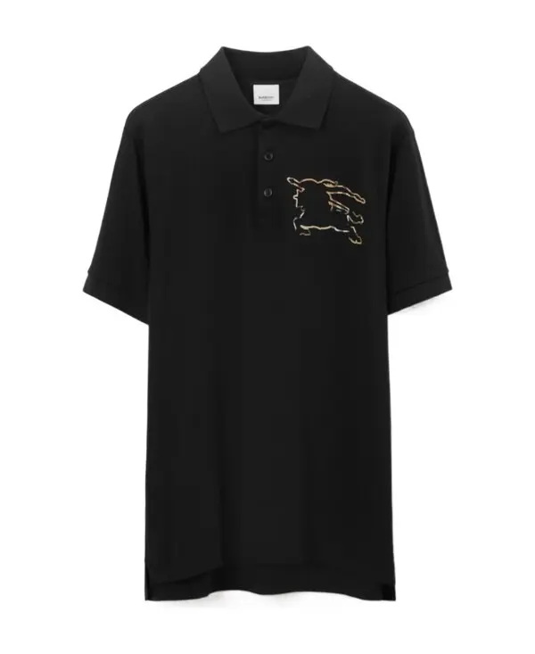 Burberry Logo Motif Embroidered Polo Shirt
