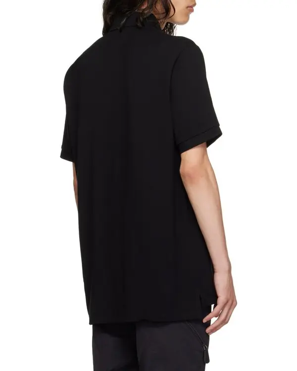 Burberry Logo Motif Embroidered Polo Shirt